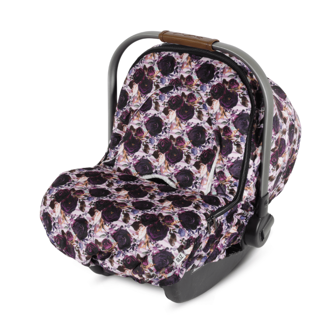 Gliz Design : Winter Covers : Moody Violet Roses Lines
