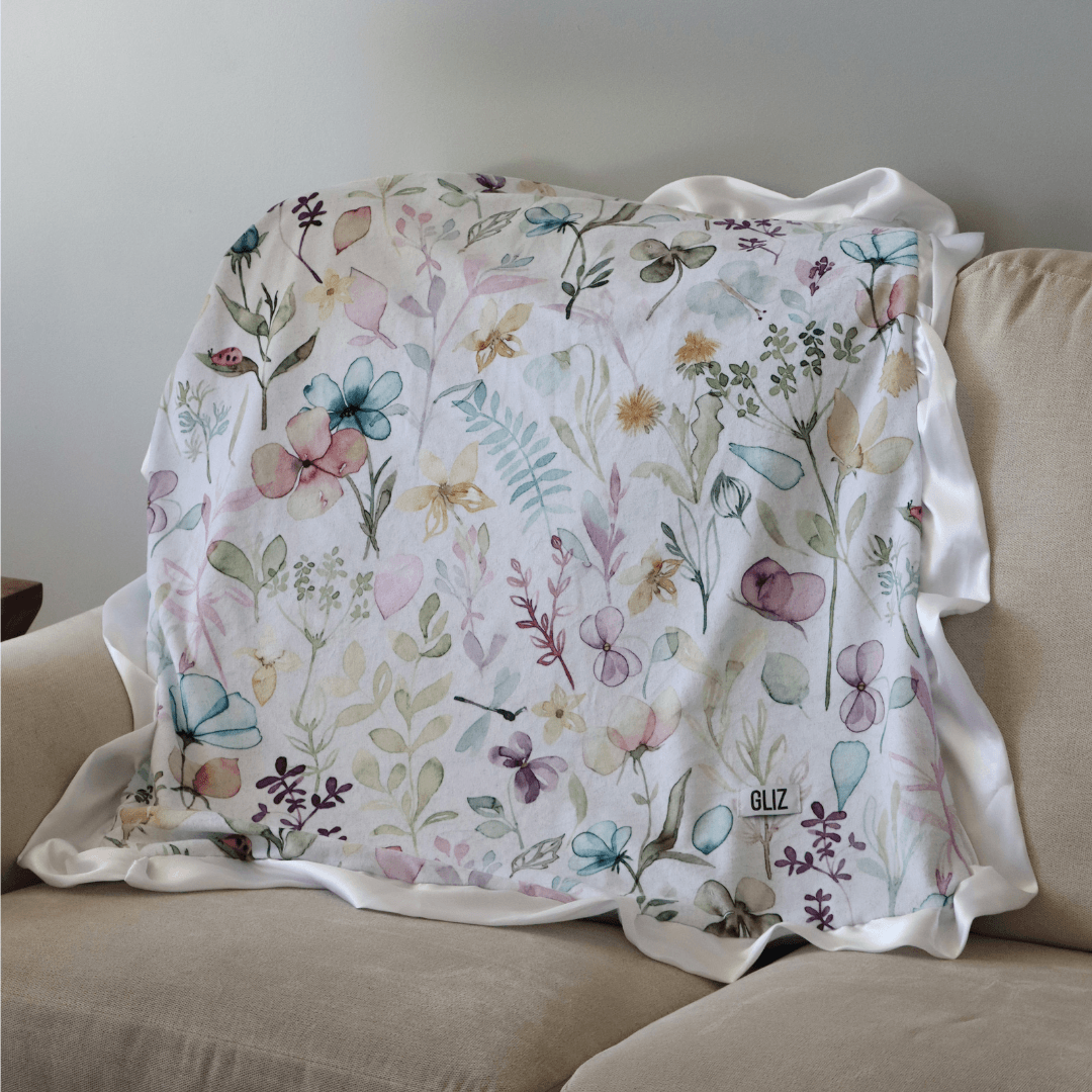 Gliz Design CA | Blankets - Watercolor Paint Floral