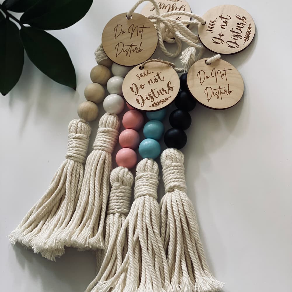 Gliz Design CA | Decor, Doorknob Privacy Hanger, Do Not Disturb